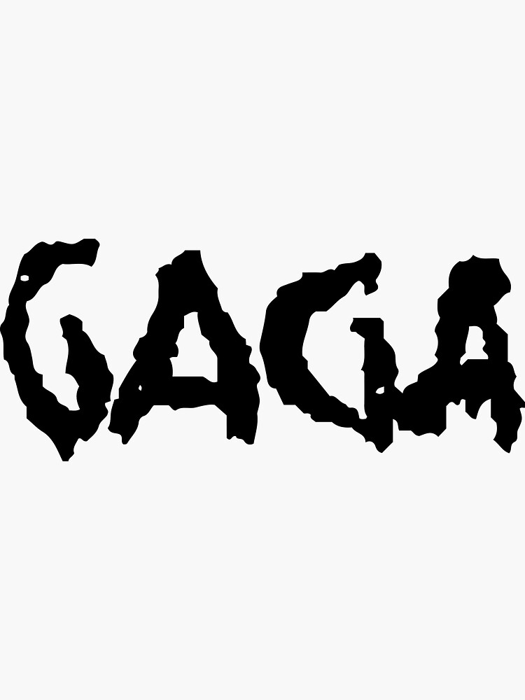 "Lady Gaga - MAYHEM GAGA Logo (Black)" Sticker for Sale by positivek4u ...