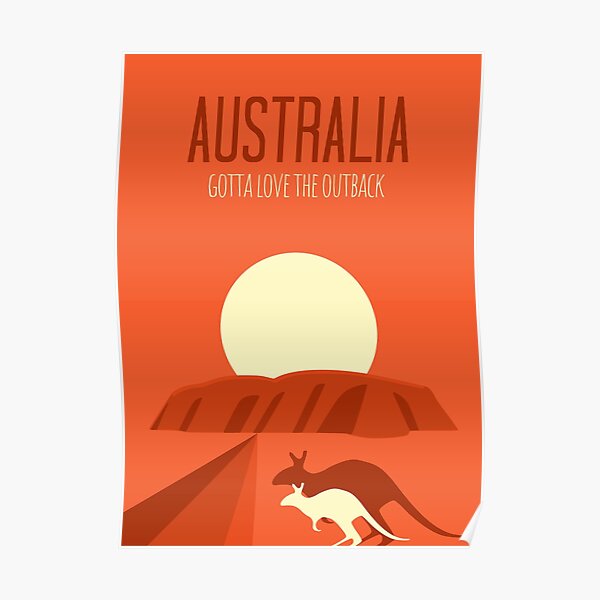 "Australia Uluru Outback" Poster by studiopico | Redbubble