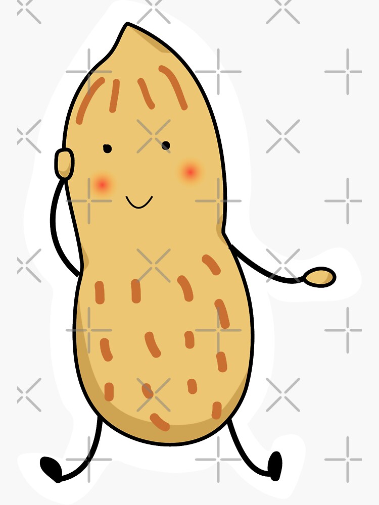 "peanut" Sticker for Sale by Sydneycc | Redbubble