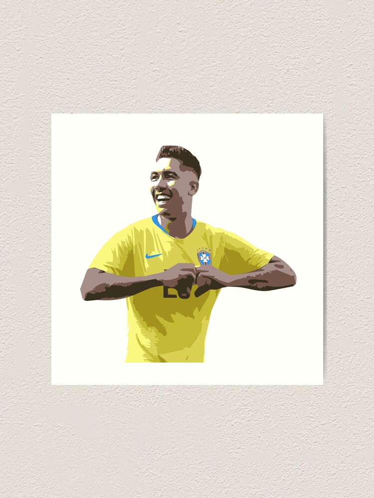 "Roberto Firmino - Bobby - Brazil - World Cup - Liverpool" Art Print ...