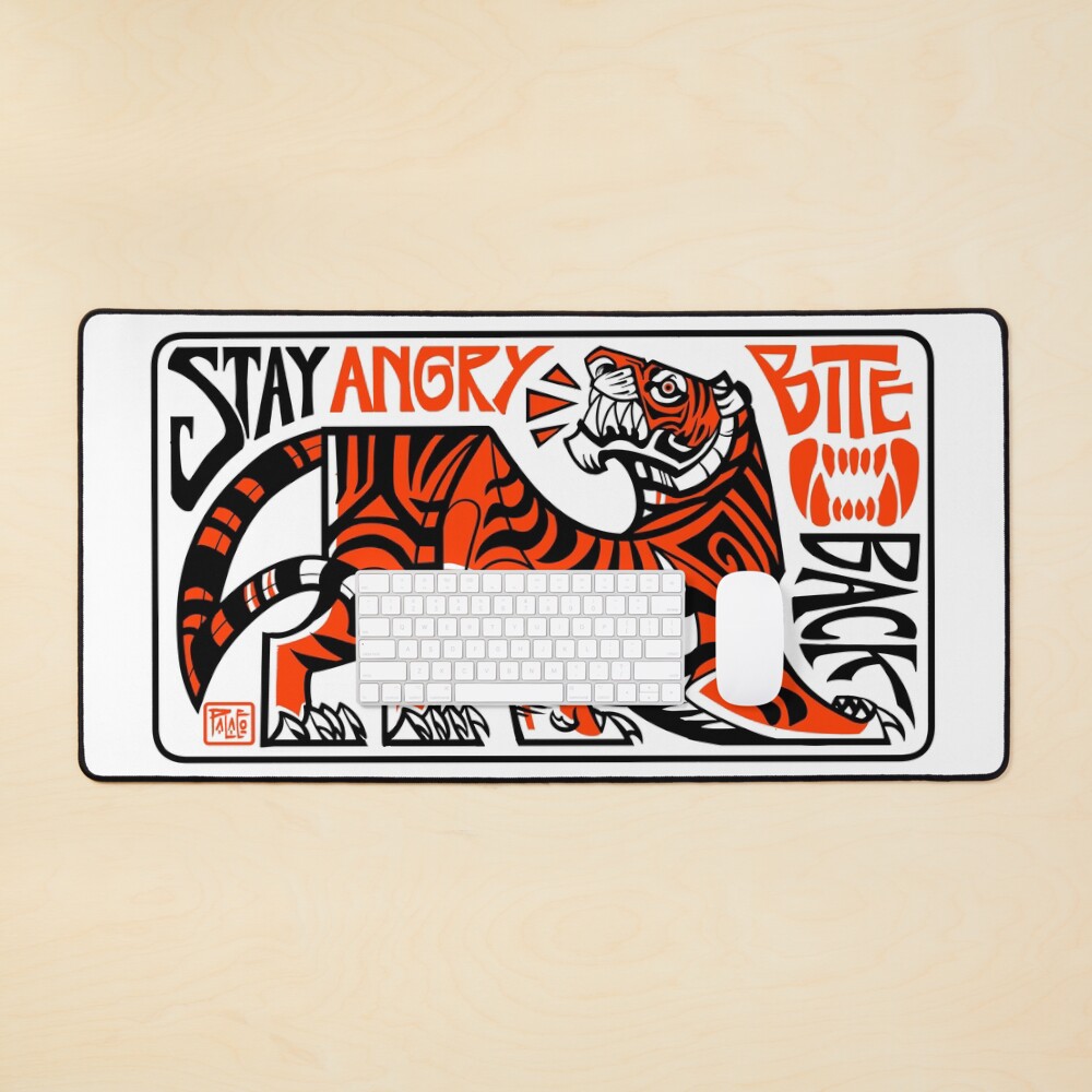 "Stay Angry, Bite Back (Light Shirt Variant)" Sticker for Sale by ...