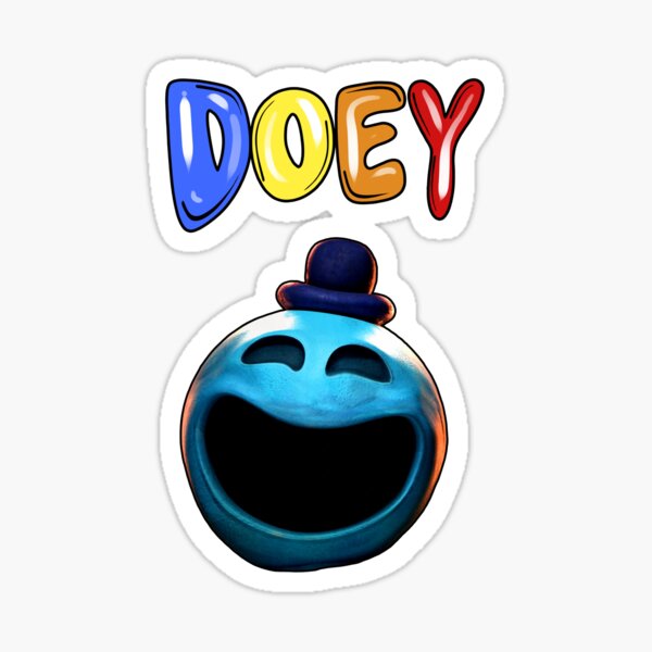 "doey doughman playtime" Sticker by Blck-Acid-Devil | Redbubble