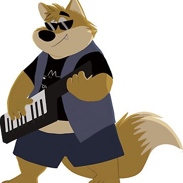 "Keytar Wox Jacob" Sticker for Sale by RodneyBearArts | Redbubble