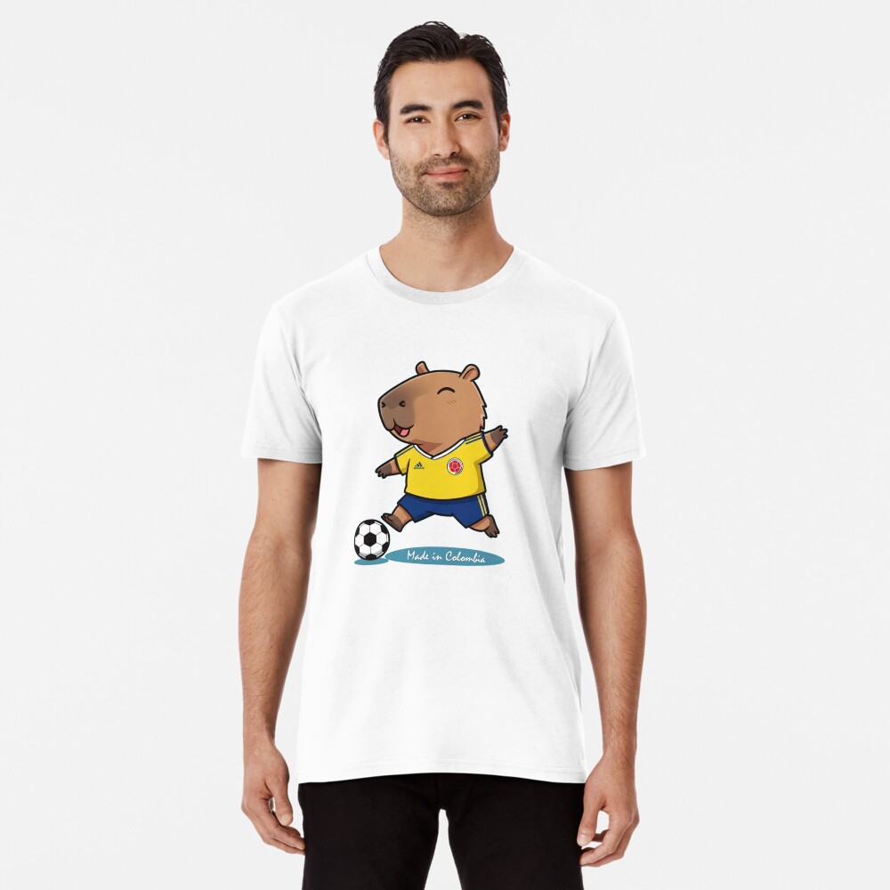 "Colombian capybara footballer" Sticker by SolArch | Redbubble
