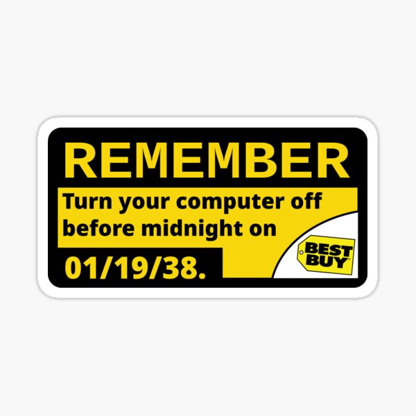 "Y2K Problem 2038 Edition" Sticker for Sale by PancakeAri | Redbubble