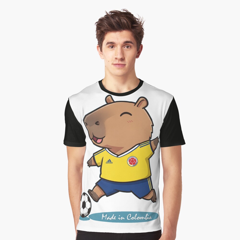 "Colombian capybara footballer" Sticker by SolArch | Redbubble