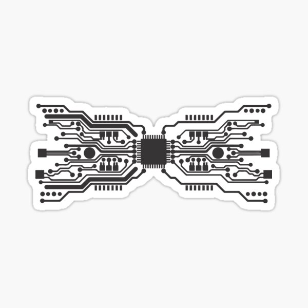 "CIRCUITS CHIPS" Sticker by Imagenjc03 | Redbubble