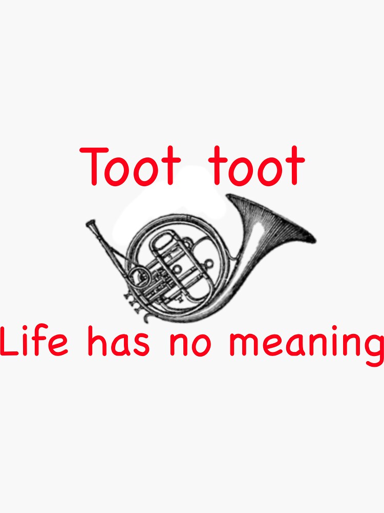 "Toot" Sticker by TheDooderino | Redbubble