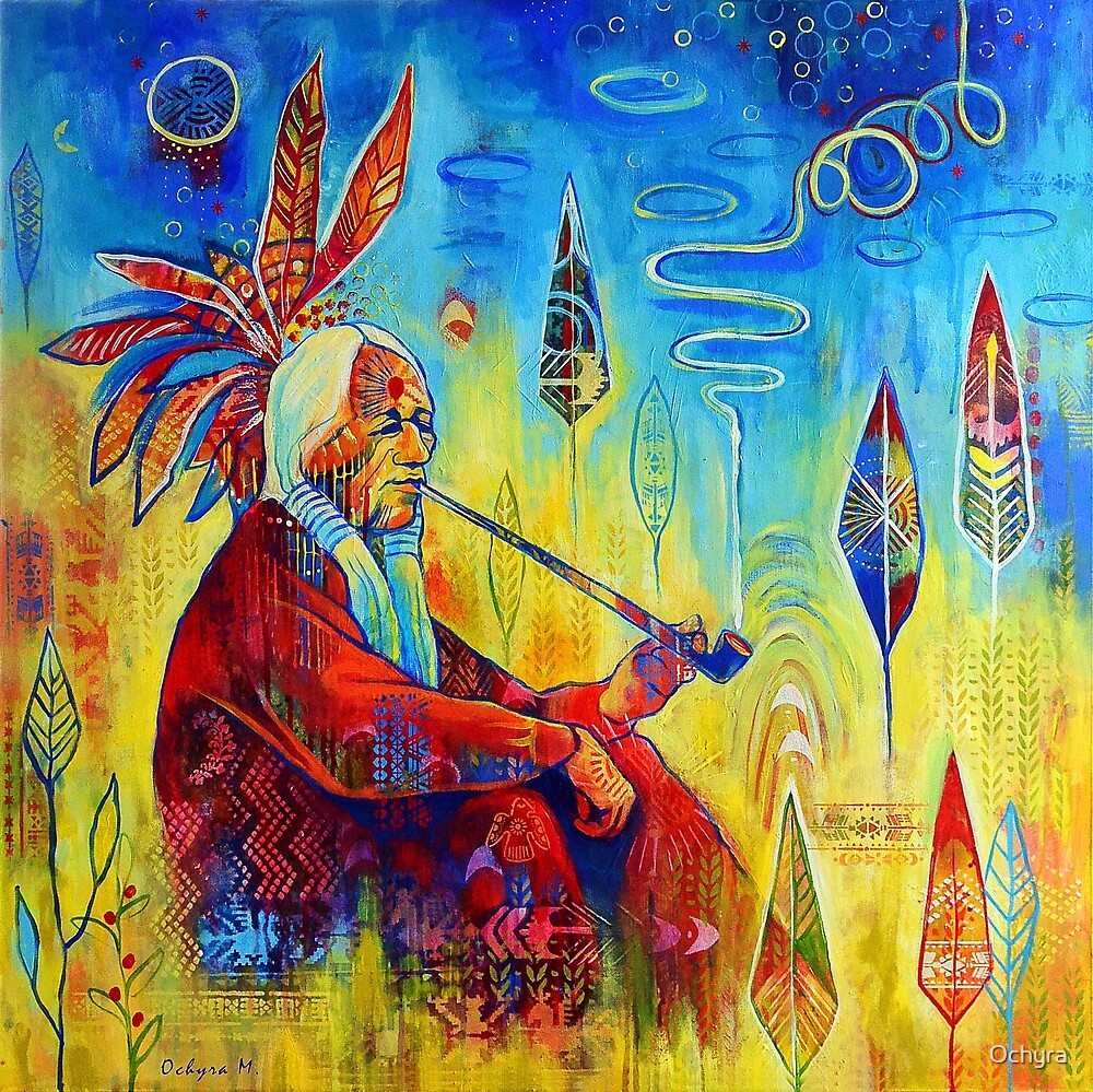 "Peace pipe | Art" by Ochyra | Redbubble