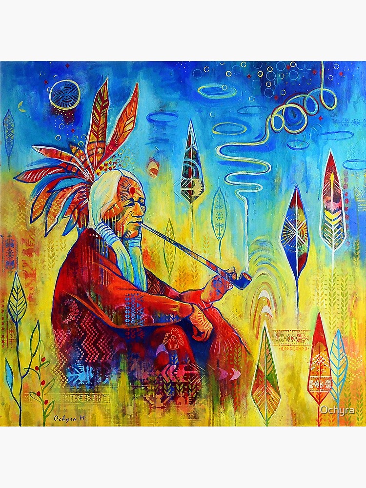 "Peace pipe | Art" Poster for Sale by Ochyra | Redbubble