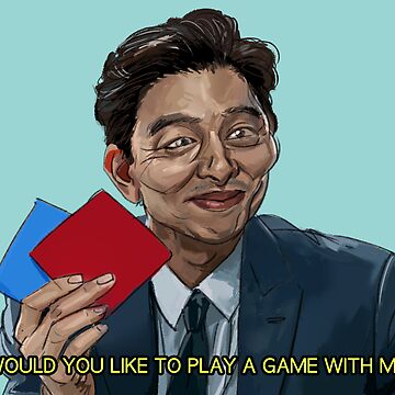 "Squid Game Ddakji Man" Sticker for Sale by brutalist- | Redbubble