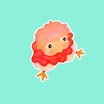 "Chicken Ponyo" Sticker for Sale by tangledtoesies | Redbubble