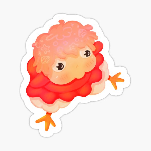 "Chicken Ponyo" Sticker for Sale by tangledtoesies | Redbubble
