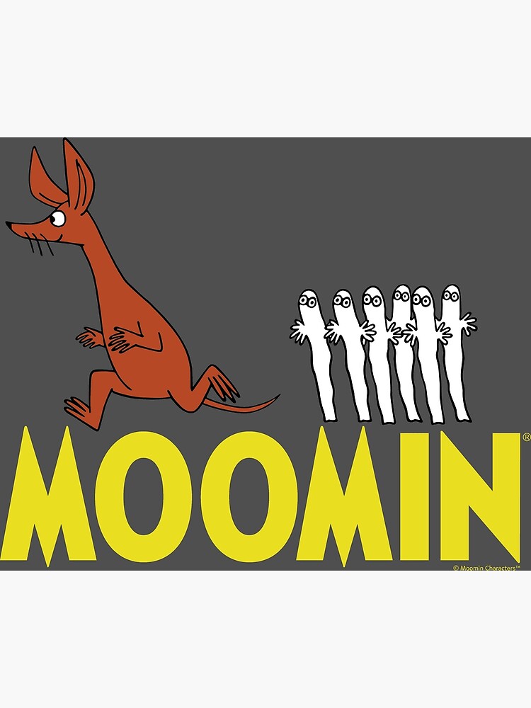 "Moomin Sniff Running From The Spooky Hattifatteners" Greeting Card for ...