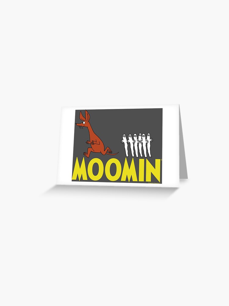 "Moomin Sniff Running From The Spooky Hattifatteners" Greeting Card for ...