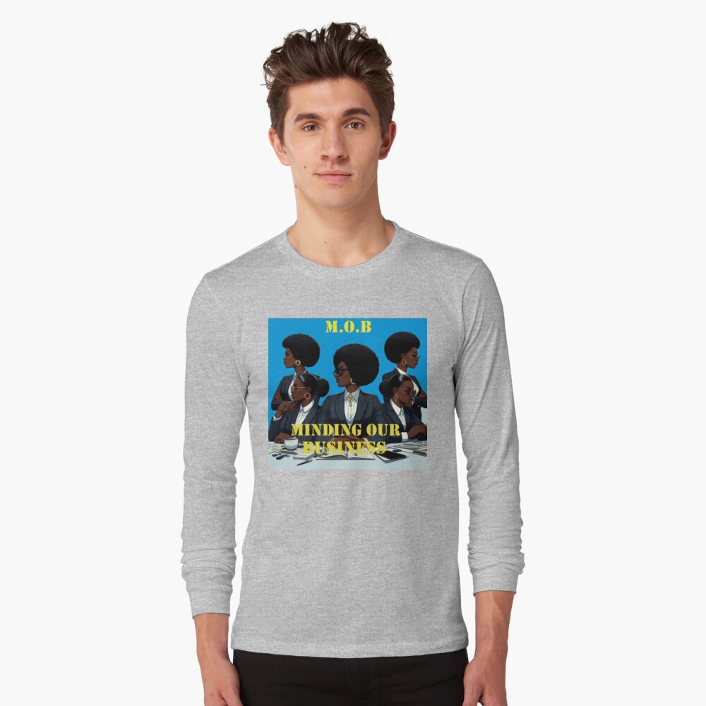 "M.O.B. Minding Our Business" Sticker for Sale by ZAMIAH | Redbubble