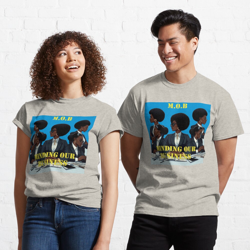 "M.O.B. Minding Our Business" Sticker for Sale by ZAMIAH | Redbubble