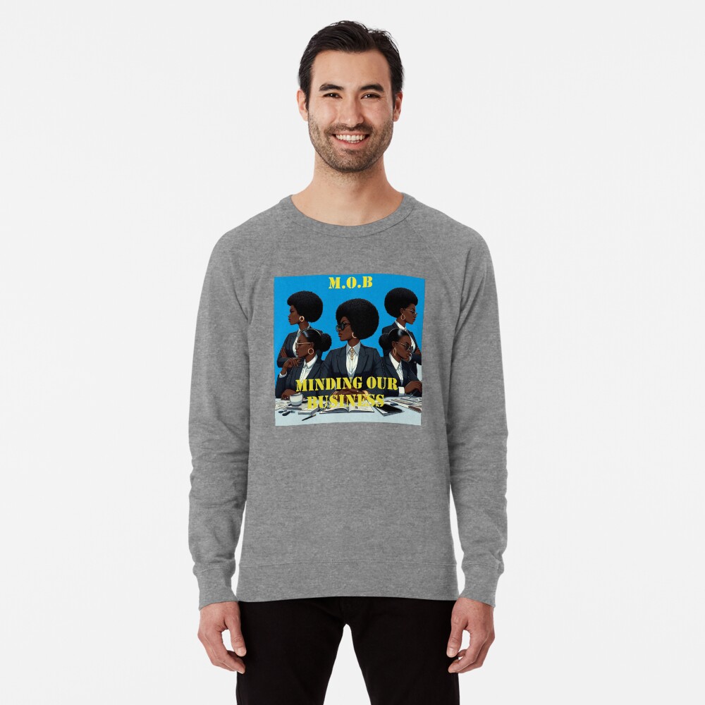 "M.O.B. Minding Our Business" Sticker for Sale by ZAMIAH | Redbubble