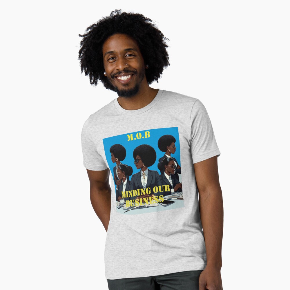 "M.O.B. Minding Our Business" Sticker for Sale by ZAMIAH | Redbubble