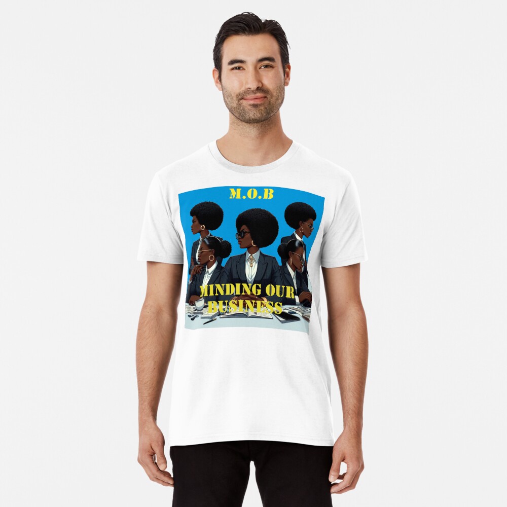 "M.O.B. Minding Our Business" Sticker for Sale by ZAMIAH | Redbubble