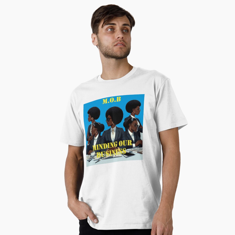 "M.O.B. Minding Our Business" Sticker for Sale by ZAMIAH | Redbubble