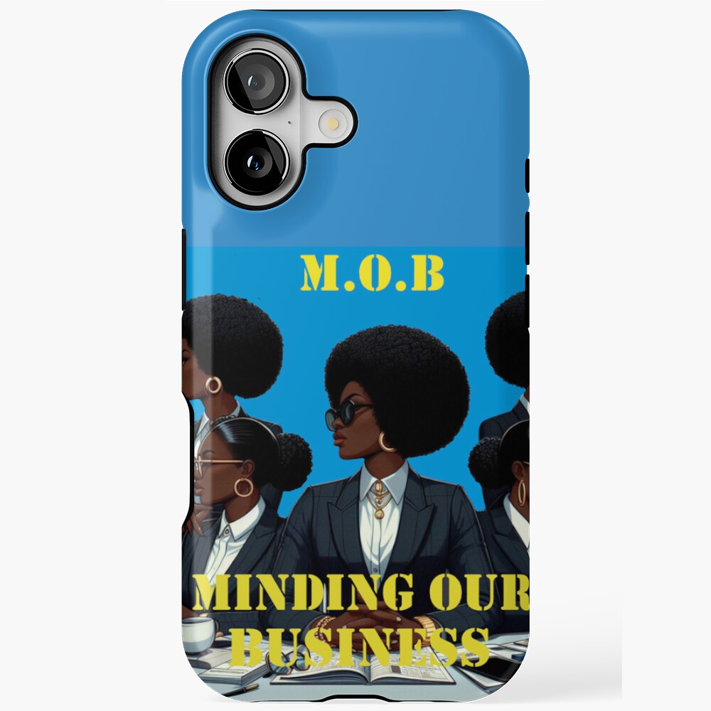 "M.O.B. Minding Our Business" Sticker for Sale by ZAMIAH | Redbubble