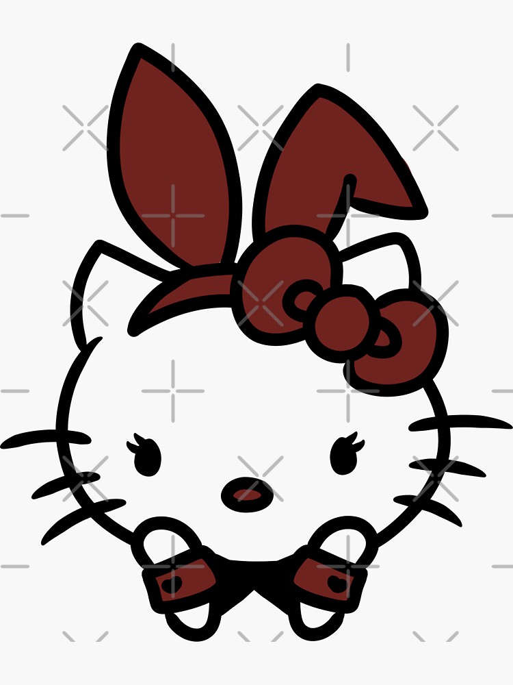 "Playboy Hello Kitty – Cute Meets Bold" Sticker for Sale by moroingo | Redbubble