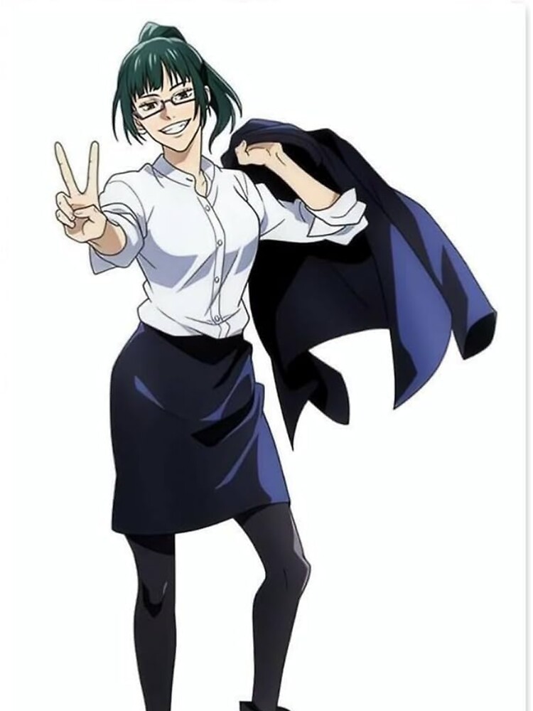 "Cursed Slayer: Maki Zenin T-Shirt" Sticker for Sale by UntetheredSoul ...