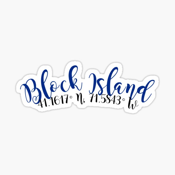 "block island" Sticker for Sale by EvyStickersx | Redbubble
