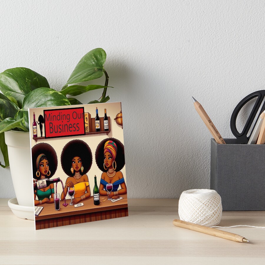 ""Vibes Only: Minding Our Business"" Sticker for Sale by ZAMIAH | Redbubble