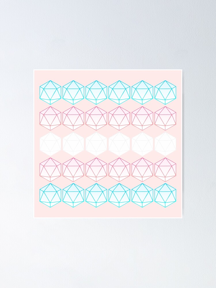 "DUNGEONS AND DRAGONS TRANS PRIDE FLAG" Poster for Sale by hanasvngs ...