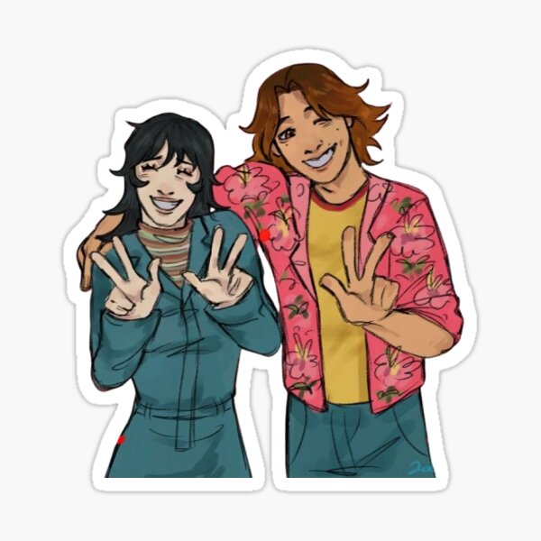 "mouthwashing daisuke x anya" Sticker for Sale by CharlotteMaes | Redbubble