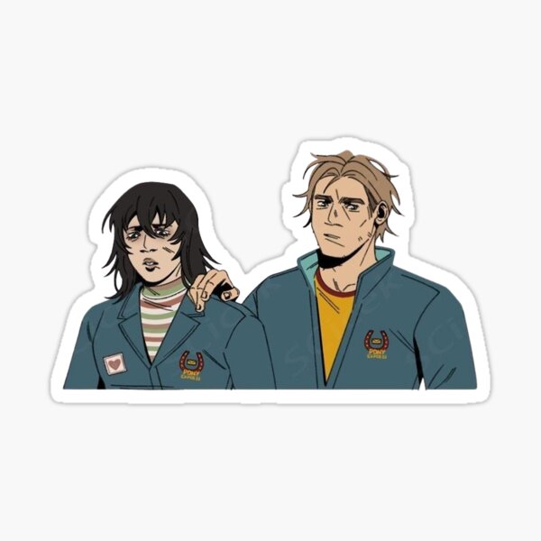 "mouthwashing daisuke and anya" Sticker for Sale by CharlotteMaes ...