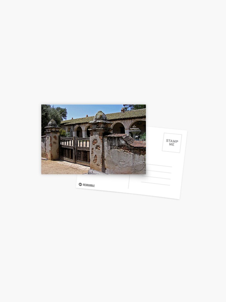 "Mission San Miguel Arcangel" Postcard for Sale by Patty Lewis | Redbubble