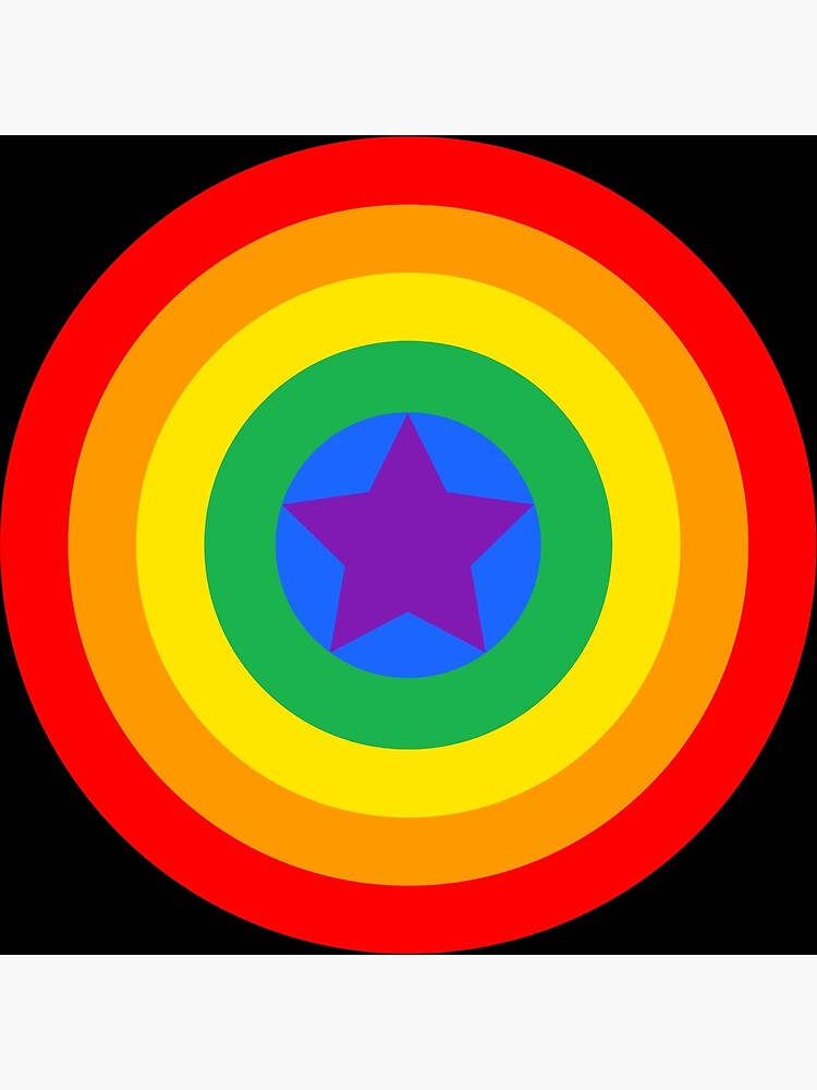 "Gay Pride Shield" Poster for Sale by Queerevolt | Redbubble