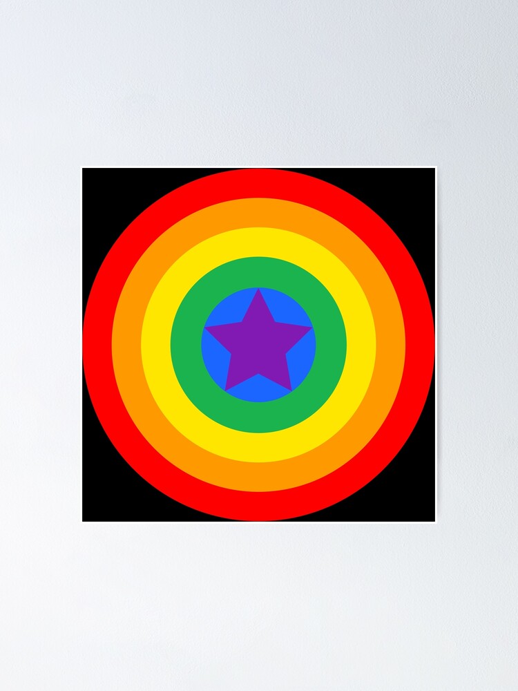 "Gay Pride Shield" Poster for Sale by Queerevolt | Redbubble