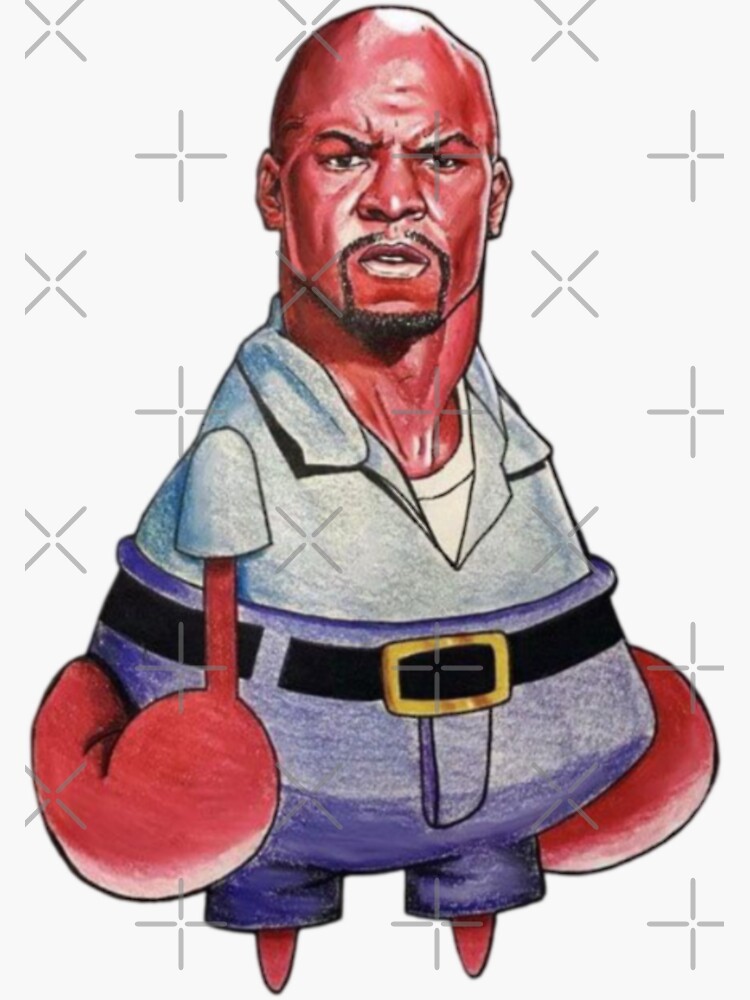 "Terry Crews as crab sketch meme" Sticker for Sale by Endless-mind ...