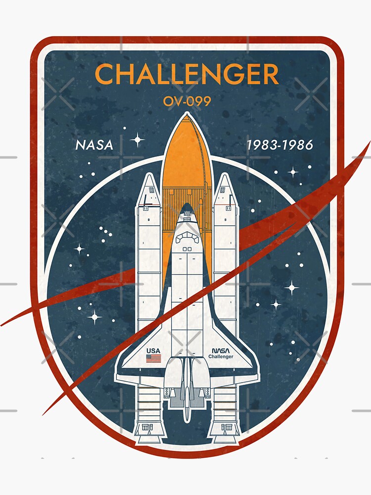 Space Shuttle Challenger Sticker