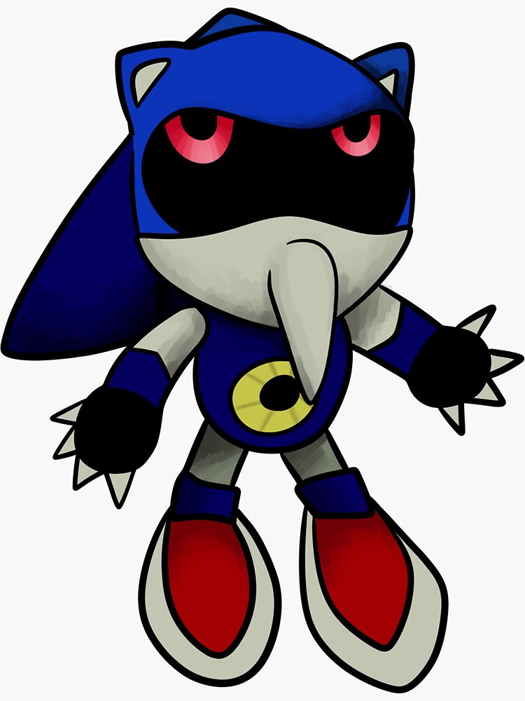 "Metal Sonic Hue Hue Hue " Sticker for Sale by BenTrx413 | Redbubble