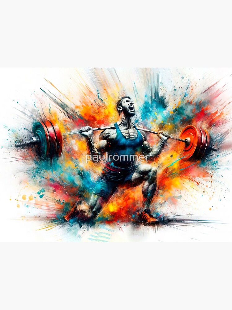 Weightlifter In Training Posters for Sale | Redbubble