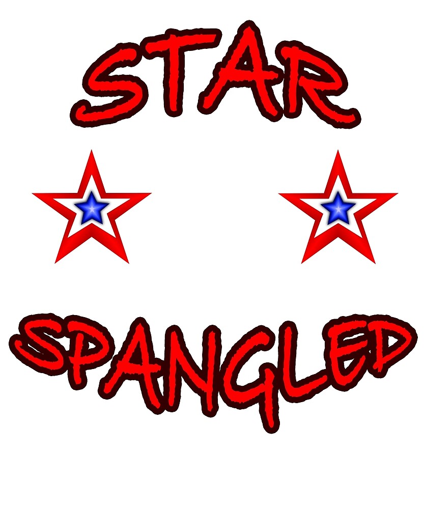 "Star Spangled T-Shirt" by BlueDolphinArts | Redbubble