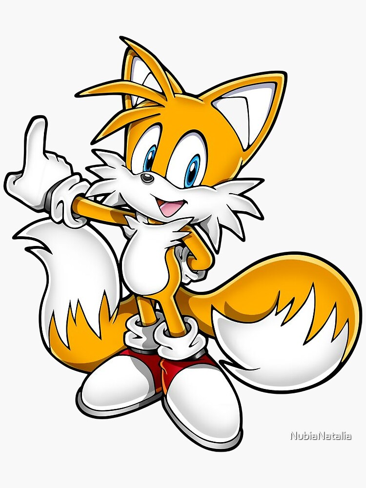 "Tails" Sticker for Sale by NubiaNatalia | Redbubble