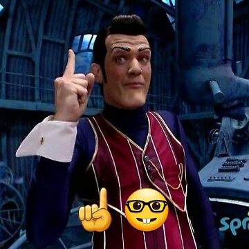 "Robbie Rotten nerd meme" Sticker for Sale by ServantOfGlitch | Redbubble