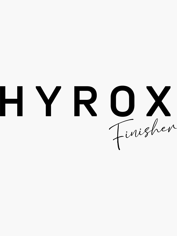 "Hyrox fitness race finisher" Sticker for Sale by gossalex | Redbubble
