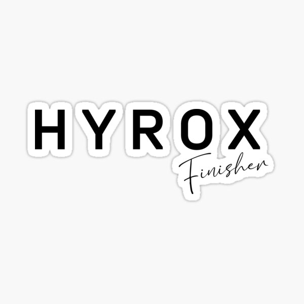 "Hyrox fitness race finisher" Sticker for Sale by gossalex | Redbubble