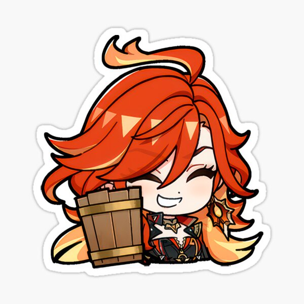 "Mavuika Sticker #3 Genshin Impact" Sticker by Demray | Redbubble