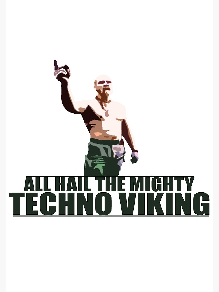 "Technoviking" Poster by srtopnt | Redbubble