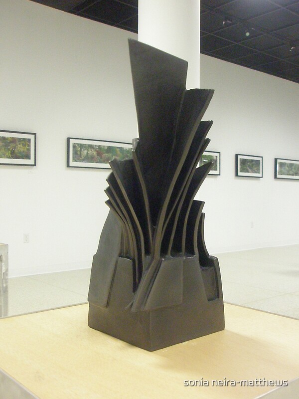 ""Phoenix" Sculpture, High fire clay (Full size about 13" H x 9.5" W ...