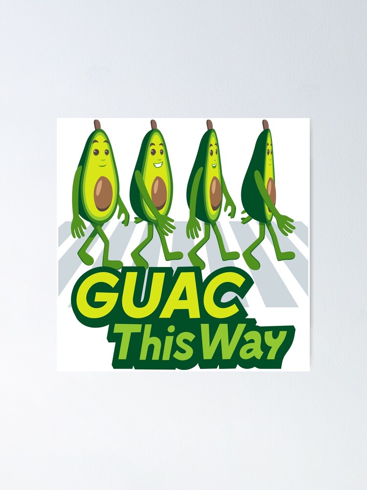 "JoyPixels™ Guac This Way Avocado Emoji" Poster for Sale by joypixels ...