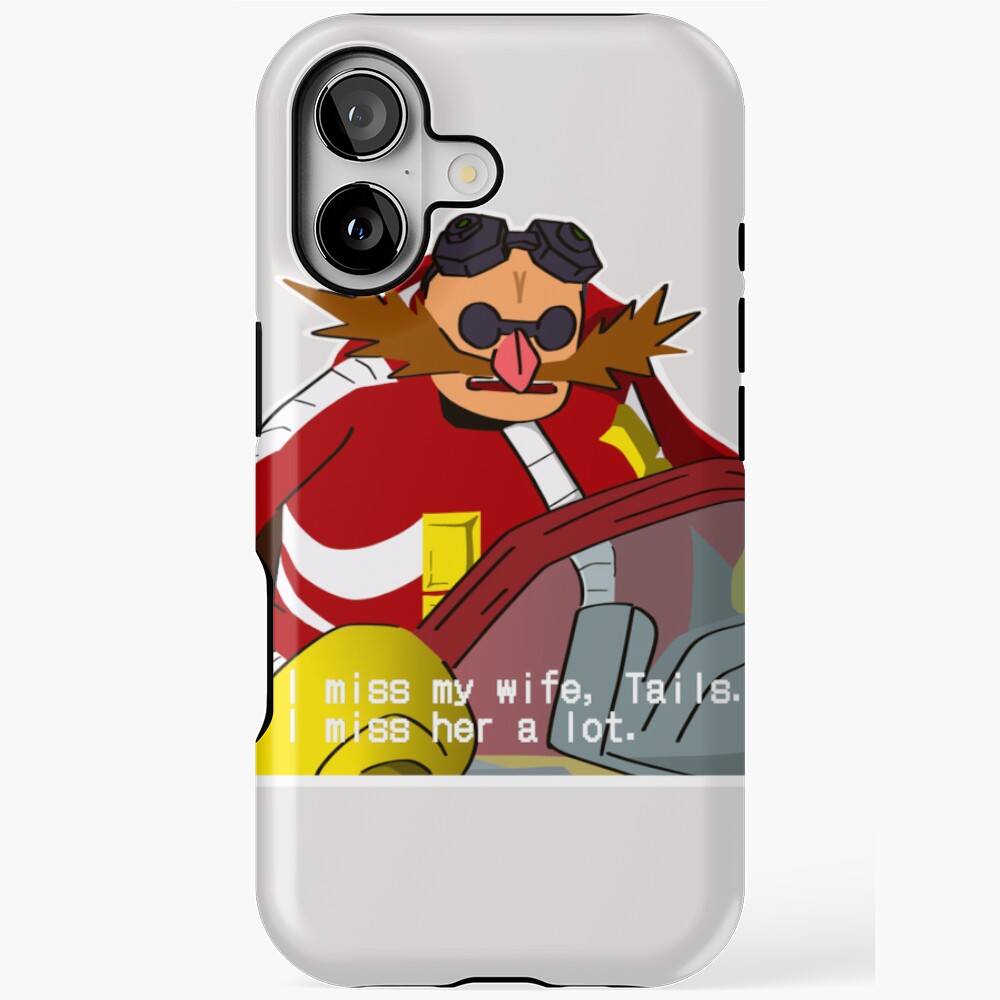 ""i miss my wife tails" snapcube eggman" Sticker for Sale by ham-bible ...